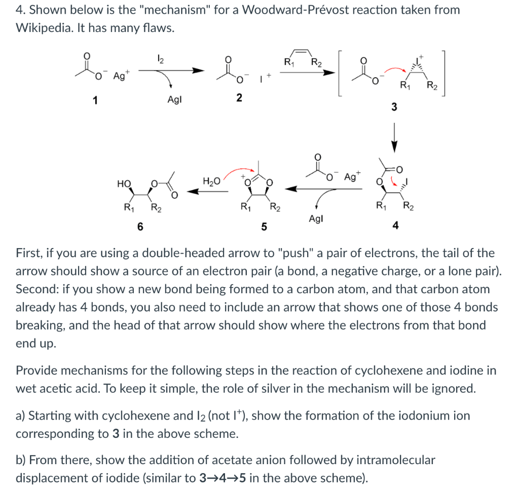 Solved 4. Shown below is the "mechanism" for a | Chegg.com