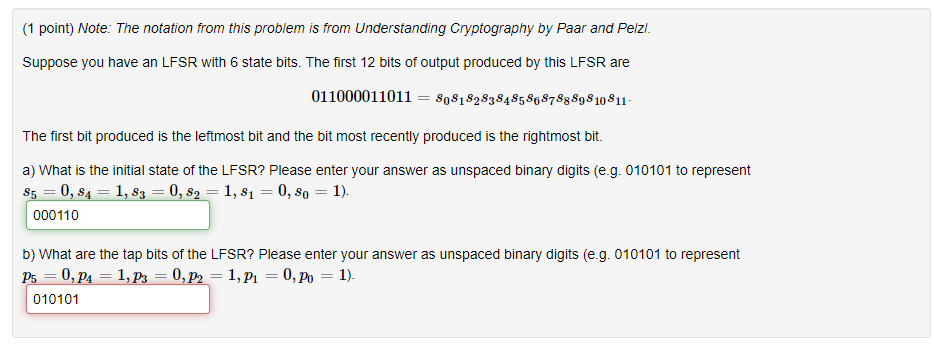 Solved (1 point) Note: The notation from this problem is | Chegg.com