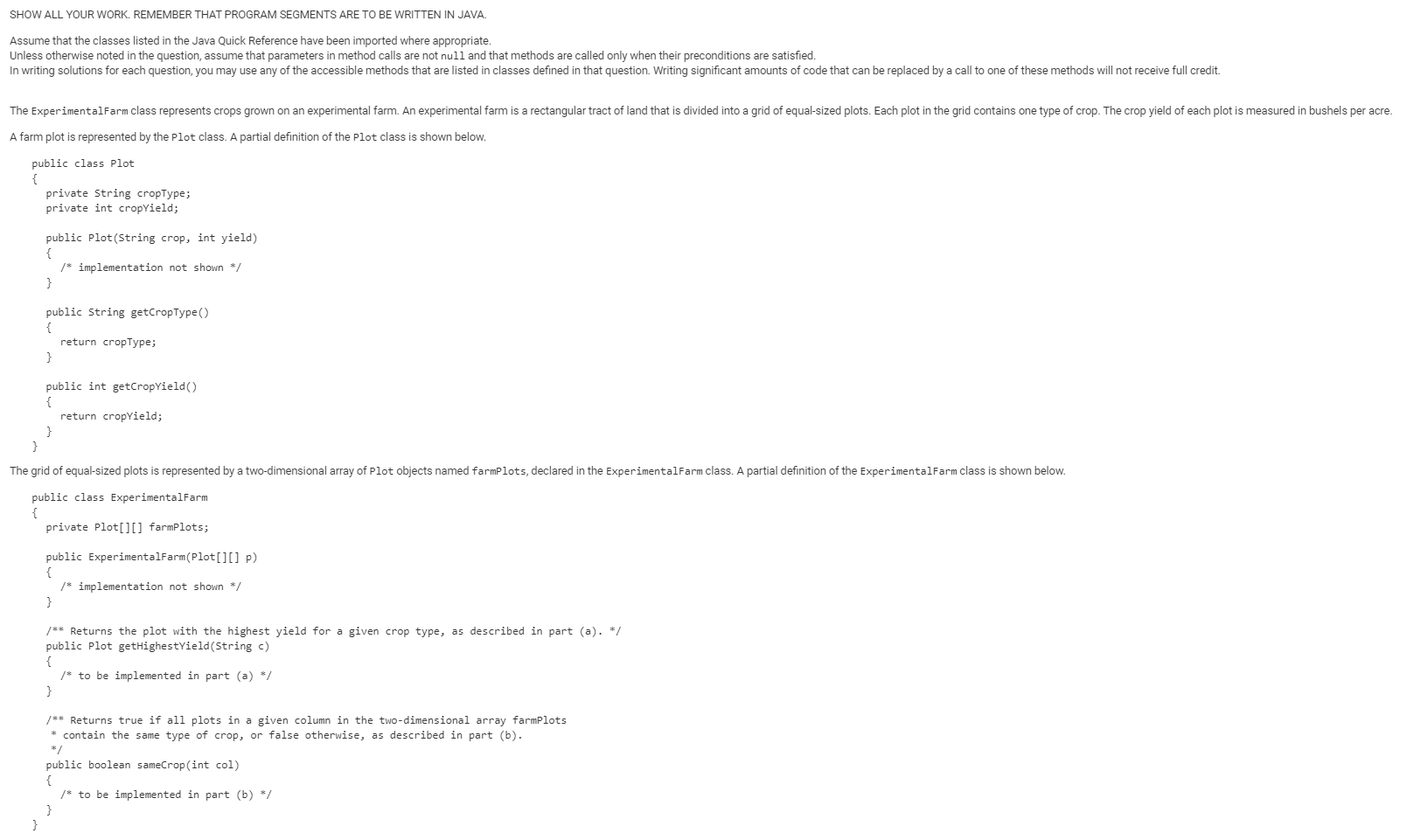 SHOW ALL YOUR WORK. REMEMBER THAT PROGRAM SEGMENTS | Chegg.com