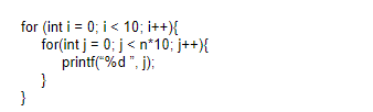 Solved for (int i=0;i