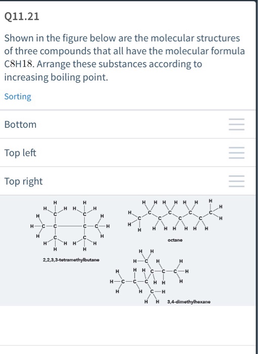 Solved Q11.21 Shown in the figure below are the molecular | Chegg.com