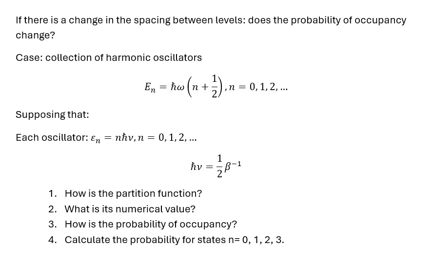 Solved If there is a change in the spacing between levels: | Chegg.com