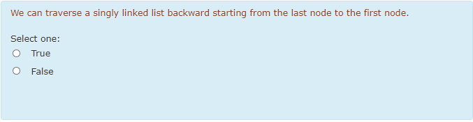 Solved We can traverse a singly linked list backward | Chegg.com