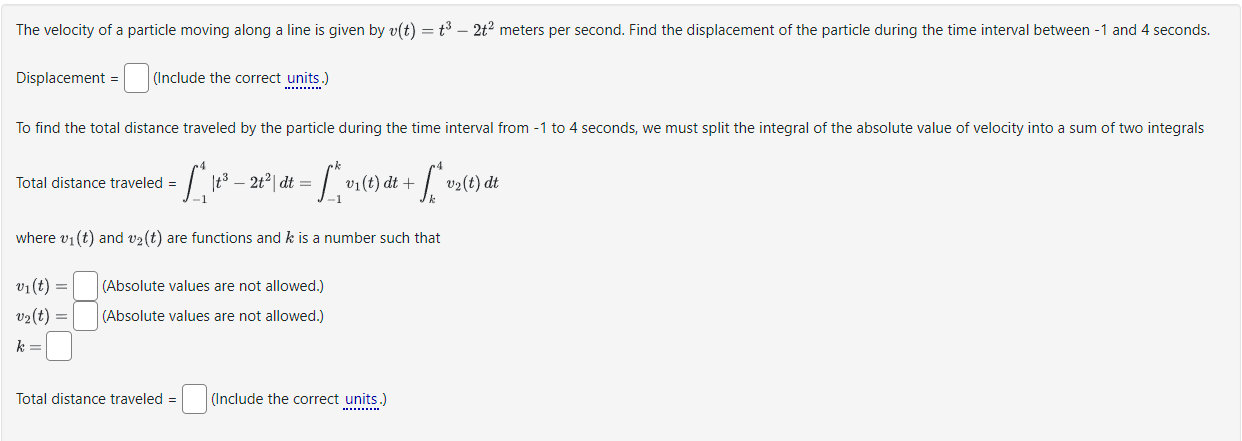 Solved The velocity of a particle moving along a line is | Chegg.com