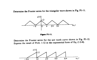 Solved Determine the Fourier series for the triangular wave | Chegg.com