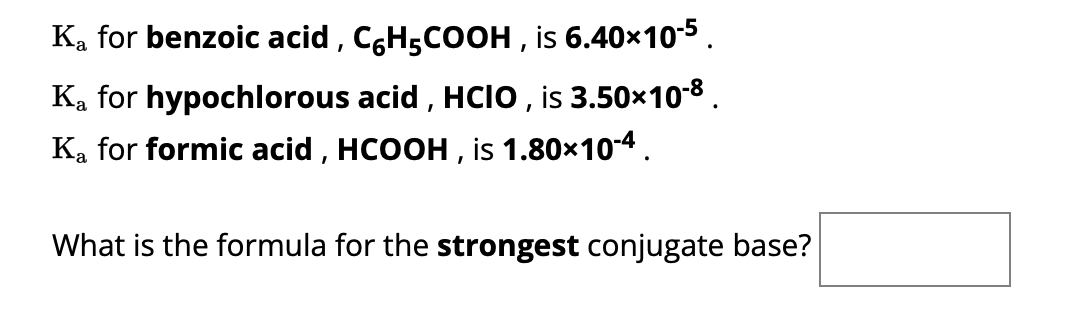 Solved Ka for hydrocyanic acid, HCN, is 6.20×10−10. Ka for | Chegg.com