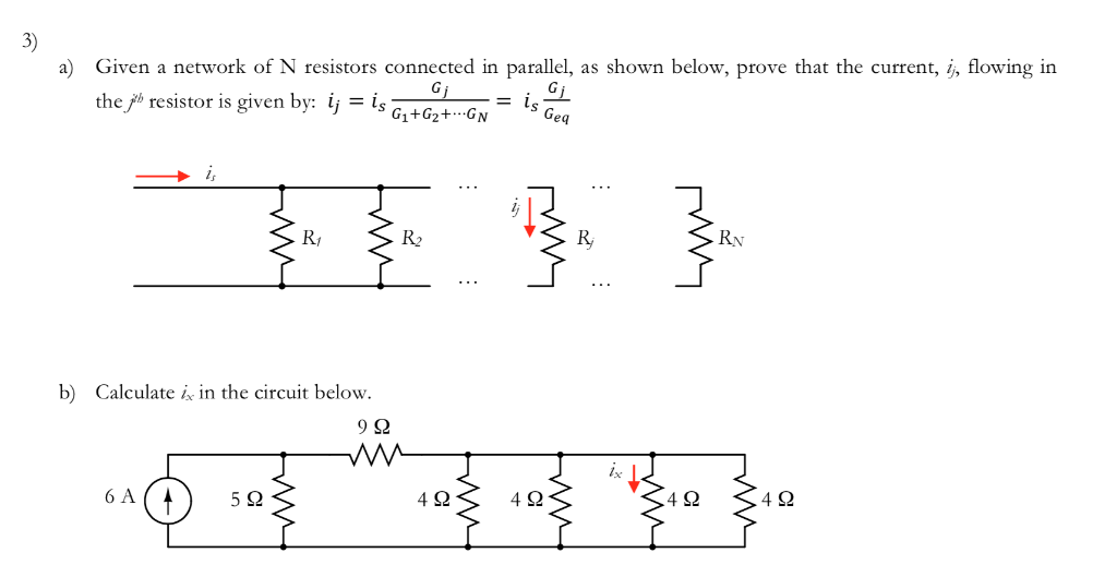 Solved Given a network of N resistors connected in parallel, | Chegg.com