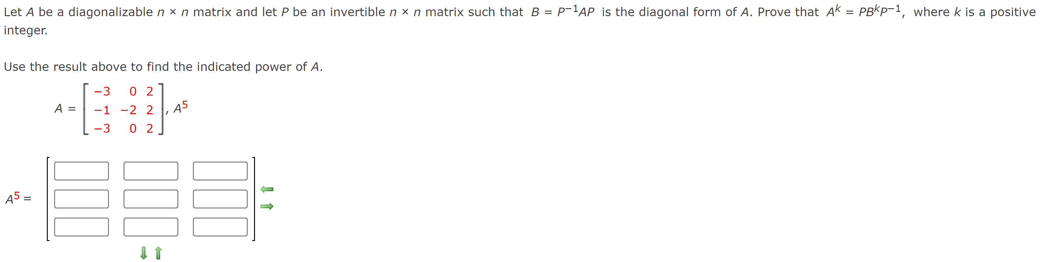 Solved Let A ﻿be a diagonalizable n×n ﻿matrix and let P ﻿be | Chegg.com