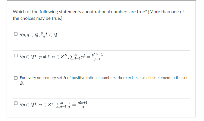 Solved Which of the following statements about rational | Chegg.com