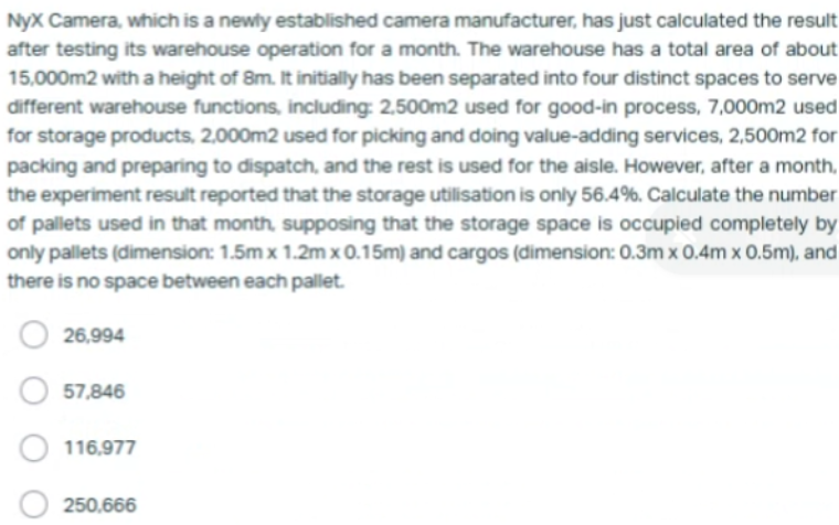Solved NyX ﻿Camera, which is ﻿a newly established camera | Chegg.com