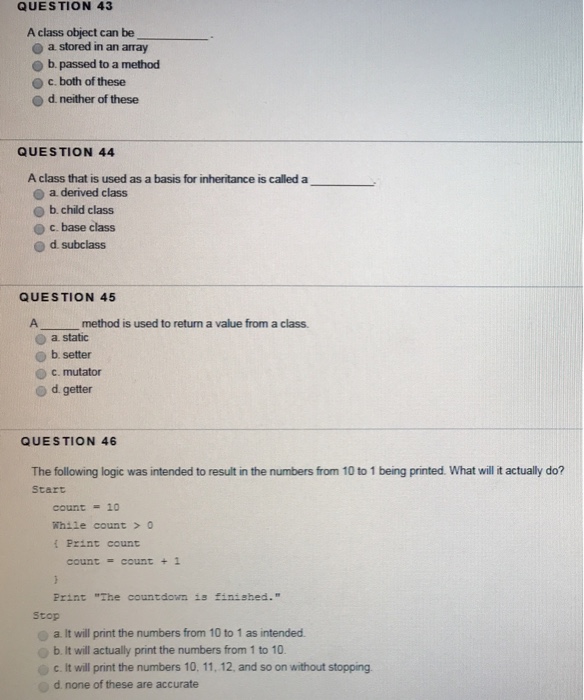 Computer Science Archive | April 08, 2018 | Chegg.com