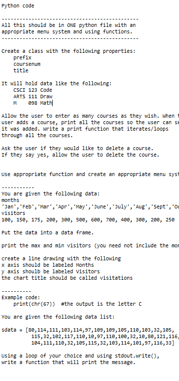 Solved Here is my code so far. How can I delete the | Chegg.com