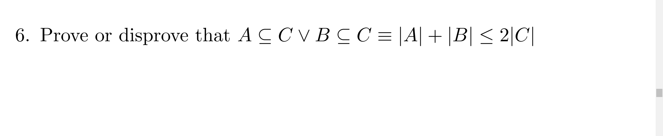 Solved Prove or disprove that | Chegg.com Solved Prove or disprove that | Chegg.com