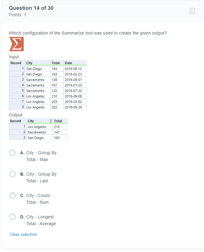 Solved Having applied a Cross tab tool, which tool will then | Chegg.com