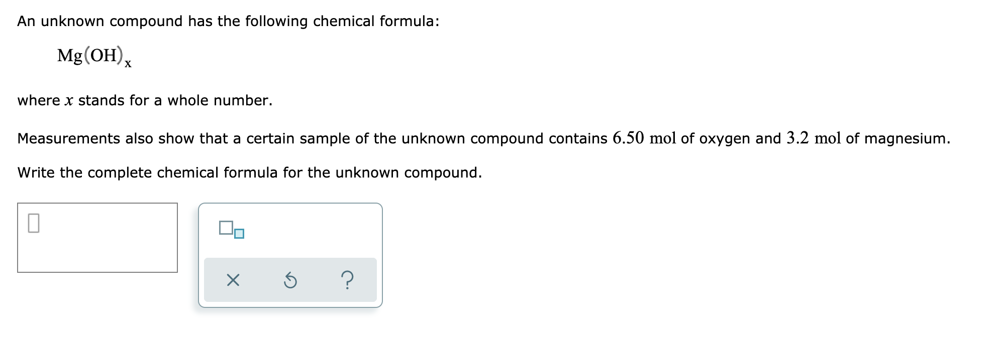Solved An unknown compound has the following chemical | Chegg.com
