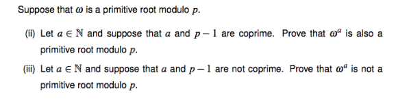 Solved Suppose that is a primitive root modulo p. is also a | Chegg.com