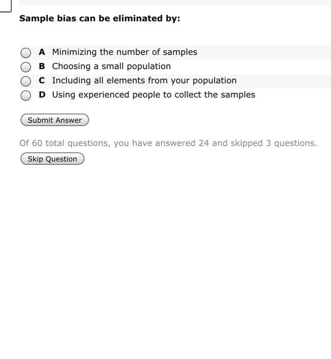 Sample Bias