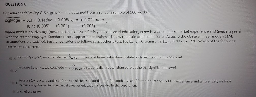 Solved QUESTION 4 Consider the following multiple regression | Chegg.com