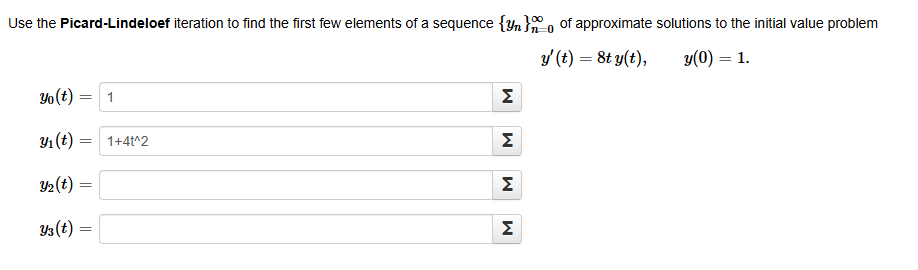 Solved Use the Picard-Lindeloef iteration to find the first | Chegg.com