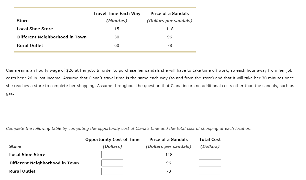 Solved Ciana earns an hourly wage of $26 at her job. In | Chegg.com