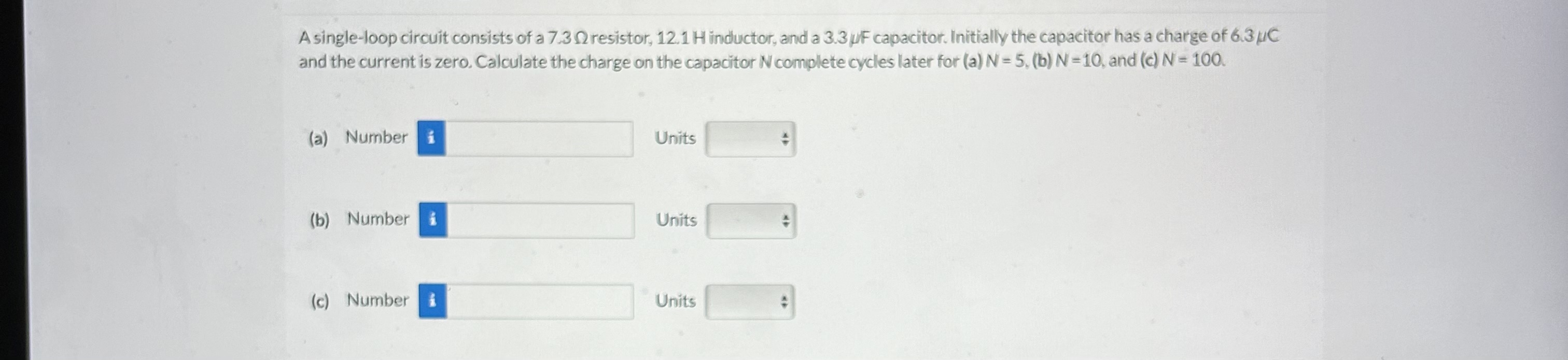 Solved A single-loop circuit consists of a 7.3Ω ﻿resistor, | Chegg.com