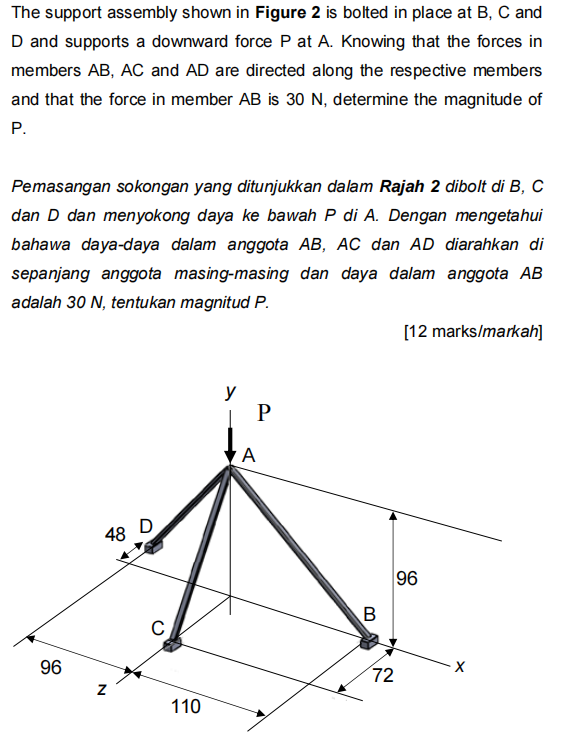 Solved (a). The rig shown in Figure 3 consists of a | Chegg.com