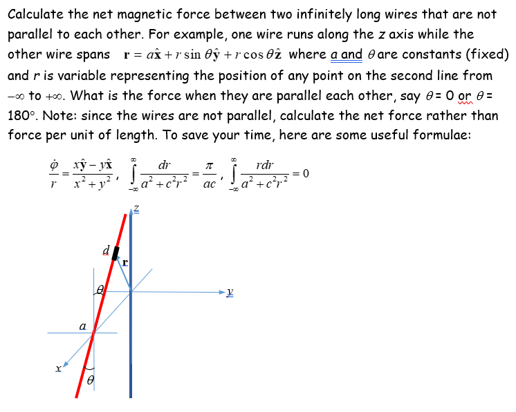 Solved Calculate the net magnetic force between two | Chegg.com