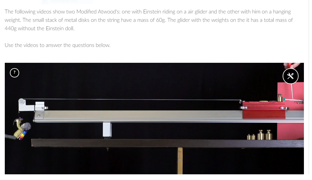 Solved The following videos show two Modified Atwood's: one | Chegg.com