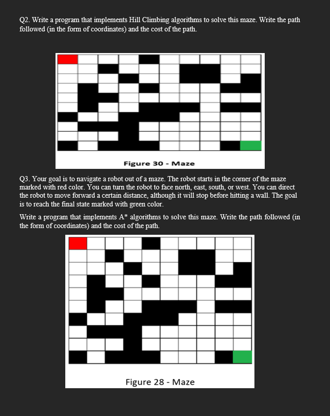 Solved Q2. Write a program that implements Hill Climbing | Chegg.com