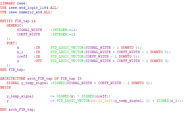 Solved Does Anyone Know Which Operation The Following Vhdl 