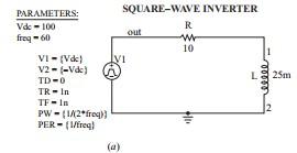 Solved 8-7. A square-wave inverter has a dc input of 100 V, | Chegg.com