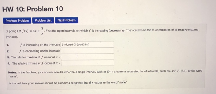 Solved HW 10: Problem 10 Previous Problem Problem List Next | Chegg.com