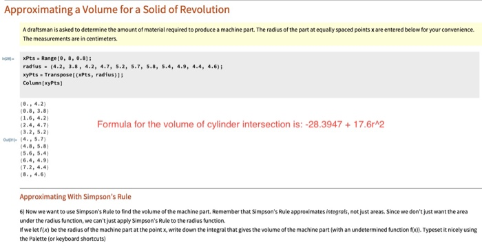 Solved Approximating a Volume for a Solid of Revolution A | Chegg.com