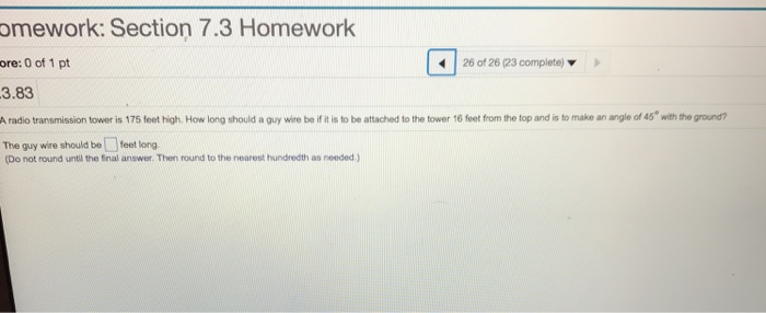 Solved omework: Section 7.3 Homework ore: 0 of 1 pt 3.83 A | Chegg.com