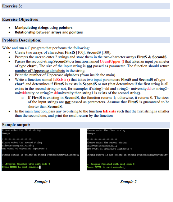 Solved Exercise 3 Exercise Objectives Manipulating Strings