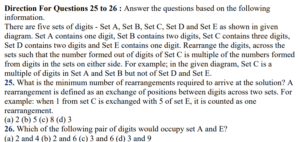 Direction For Questions 25 to 26 : Answer the | Chegg.com