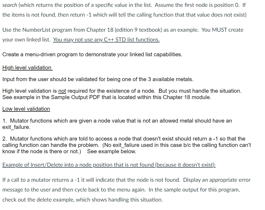 Solved Please follow everything that is bold Please program | Chegg.com