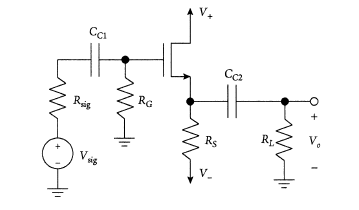 Solved Consider the circuit (NMOS Source Follower) in the | Chegg.com