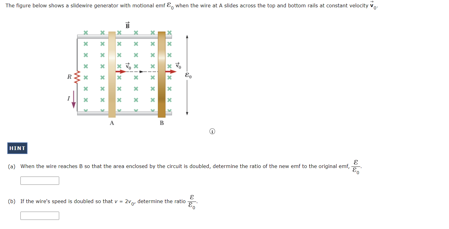 Solved The figure below shows a slidewire generator with | Chegg.com