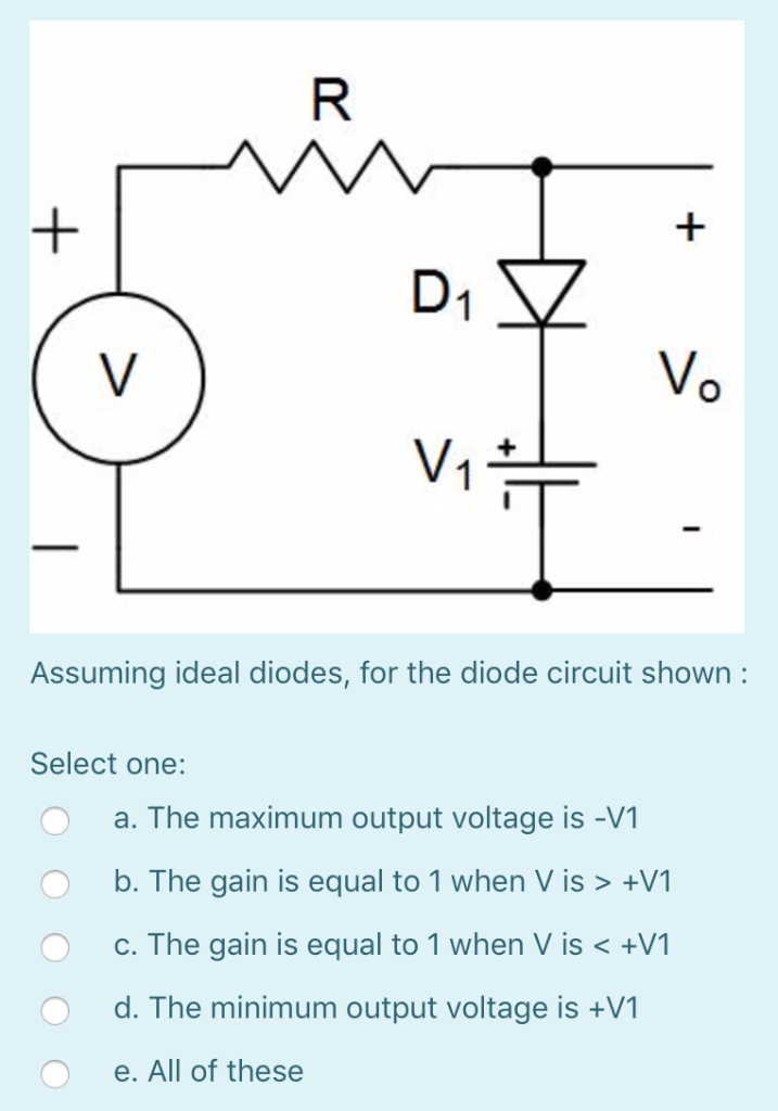 Solved In a Voltage Doubler diode circuit, which of the | Chegg.com