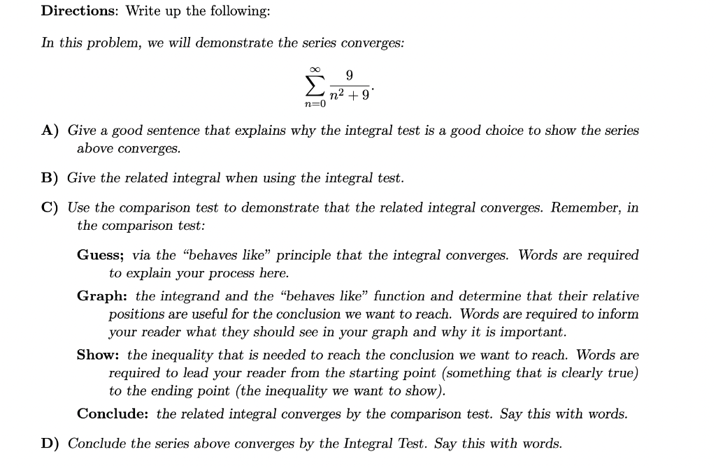 Solved Directions: Write up the following: In this problem, | Chegg.com