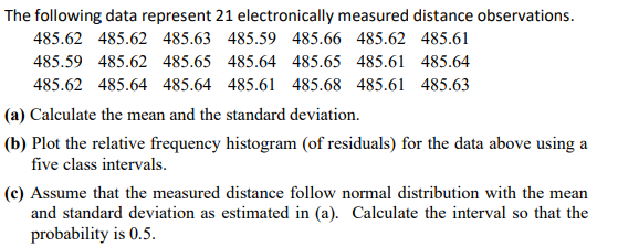 Solved The following data represent 21 electronically | Chegg.com