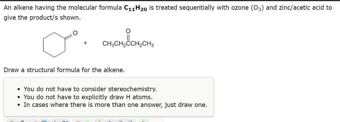Solved An alkene having the molecular formula C7H14 is | Chegg.com