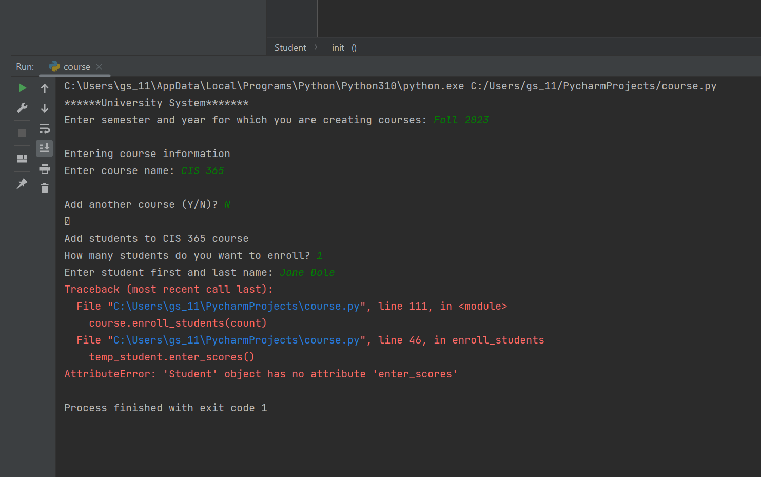 Solved ⋆∗∗∗∗∗ University System******* Enter semester and | Chegg.com