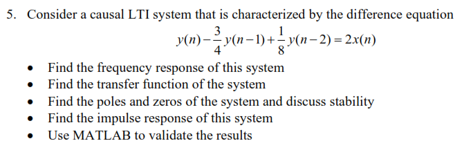 Solved Consider a causal LTI system that is characterized by | Chegg.com