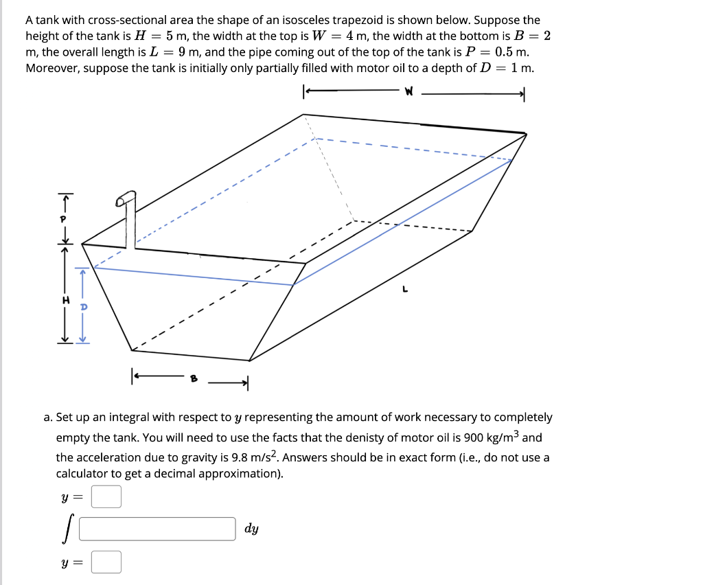Solved A tank with cross-sectional area the shape of an | Chegg.com
