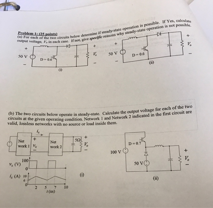 Solved dtermine if steady-state operation is possible. If | Chegg.com