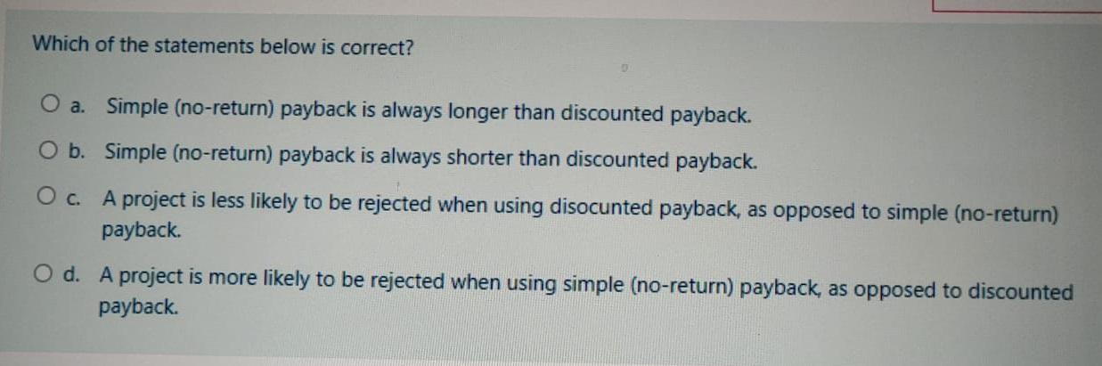 Solved Which of the statements below is correct? O a. Simple | Chegg.com