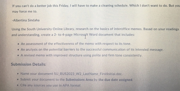 Office Refrigerator Cleaning Memo