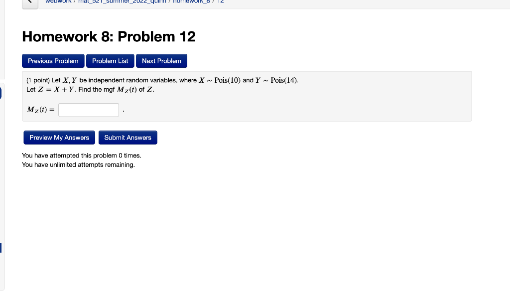 Solved webwork/ mat_32 Homework 8: Problem 12 Previous | Chegg.com Solved webwork/ mat_32 Homework 8: Problem 12 Previous | Chegg.com